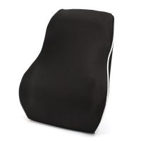 China Hotel Woven 100% Polyester Square Memory Foam Filling Car Back Support for Office Chair for sale