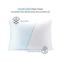 China Dual- Memory Foam Orthopedic Cooling Gel Bamboo Shredded Filling Pillow for Sleeping for sale