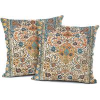 China High Density Foam Custom Nordic Style Pillow Embroidered Home Decor Cushion Cover Blank 9 Panel Photo Polyester for sale