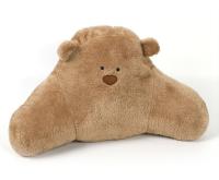 China Logo Printed Cartoon Plush Bear Car Headrest Mount Holder for Winter Comfortable Travel for sale