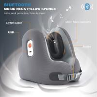 China Jourm Music Bluetooth Noise Reduction Neck Support Rest Cushion for Airplane Travel for sale