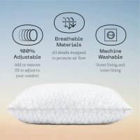 China Bamboo Viscose Gel Infused Memory Foam Pillow for Back and Side Sleepers 60*40*10CM for sale