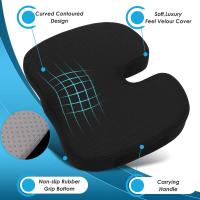 China Adjustable Memory Foam Seat Cushion and Lumbar Support Pillow for Car Washable Cover for sale