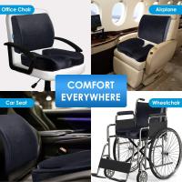 China Adjustable Memory Foam Seat Cushion and Lumbar Support Pillow for Car Washable Cover for sale