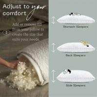 China Bamboo Viscose Gel Infused Memory Foam Pillow for Back and Side Sleepers 60*40*10CM for sale