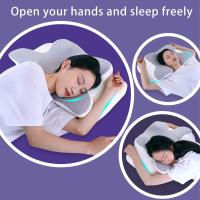 China Custom-made Butterfly Sleep Square Memory Foam Cervical Pillow for Neck Pain Comfort for sale