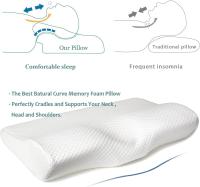 China 1.5-2 Kg Contour Memory Foam Pillow for Side Sleepers Yes Customized Neck Pain Relief for sale