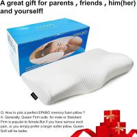 China 1.5-2 Kg Contour Memory Foam Pillow for Side Sleepers Yes Customized Neck Pain Relief for sale