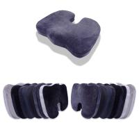 China Black and Grey Memory Foam Office Chair Orthopedic Seat Cushion for Ultimate Comfort for sale