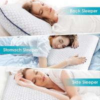 China Healthy Sleep Deep Sleep Cooling Pillow for Side Back and Stomach Sleepers at Festival for sale