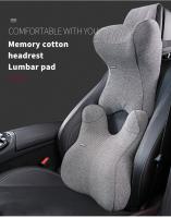China 200TC Car Seat Cushion Lumbar Support Pillow for Driving Fatigue and Back Pain Relief for sale