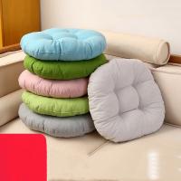 China Solid Color Cotton Cushion PE Foam Chair Cushion Pillow Pressure Relief Seat Cushion for sale