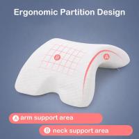 China Comfortable Memory Foam Arm Rest Pillow for Side Sleepers Removable and Washable for sale