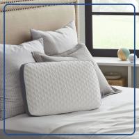China Pressure Relief Molded Bed Pillow 16x24x5.75 Inches Fabric Count 60 Filling Memory Foam for sale