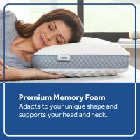 China Pressure Relief Molded Bed Pillow 16x24x5.75 Inches Fabric Count 60 Filling Memory Foam for sale