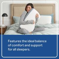 China Pressure Relief Molded Bed Pillow 16x24x5.75 Inches Fabric Count 60 Filling Memory Foam for sale