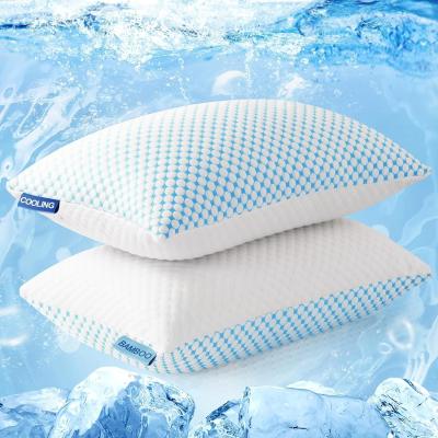 China Festival Pattern Queen Size 2 Pack Firm Pillow Shredded Memory Foam for Deep Sleep for sale