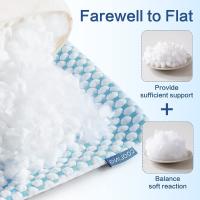 China Festival Pattern Queen Size 2 Pack Firm Pillow Shredded Memory Foam for Deep Sleep for sale