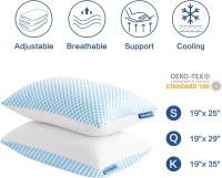China Festival Pattern Queen Size 2 Pack Firm Pillow Shredded Memory Foam for Deep Sleep for sale