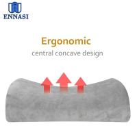 China Adjustable Strap Memory Foam Lumbar Support Pillow for Chair and Car Seat CE Approved for sale
