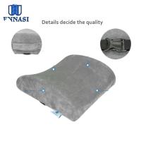China Adjustable Strap Memory Foam Lumbar Support Pillow for Chair and Car Seat CE Approved for sale