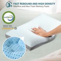 China 60 Fabric Count Memory Foam Pillow for Comfortable Sleep and Neck Pain Relief for sale