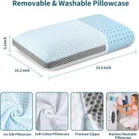 China 60 Fabric Count Memory Foam Pillow for Comfortable Sleep and Neck Pain Relief for sale