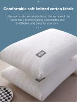China Upgrade Your Sleep Experience with Our 600TC Thread Count Knitted Cotton Massage Pillow for sale