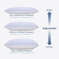 China King Size Set of 2 Cooling Pillows for Sleeping Adjustable Loft Bed Firm or Soft Pillows for Side Festival Pattern for sale