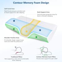 China Adjustable Orthopedic Ergonomic Cervical Pillow for Neck Pain Relief 80 Fabric Count for sale