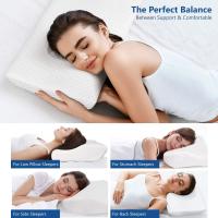 China Adjustable Orthopedic Ergonomic Cervical Pillow for Neck Pain Relief 80 Fabric Count for sale