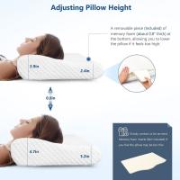 China Adjustable Orthopedic Ergonomic Cervical Pillow for Neck Pain Relief 80 Fabric Count for sale