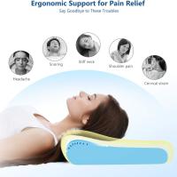 China Adjustable Orthopedic Ergonomic Cervical Pillow for Neck Pain Relief 80 Fabric Count for sale