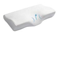 China White Knitted Fabric Memory Foam Neck Pillow for Side Sleeping Pain Relief Hotel Home for sale