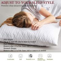 China Rest Easy with 2 Pillows Made of Shredded Memory Foam and a Hypoallergenic Bamboo Cover for sale