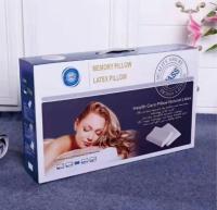 China Custom Logo Accepted Ergonomic Slow Rebound Memory Foam Pillow for Healthy Sleeping for sale