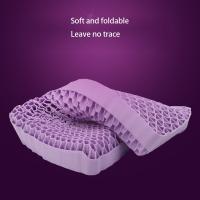 China 3.5kg Purple TPE Pressure Relief Gel Sleeping Pillow for a Comfortable Night's Sleep for sale