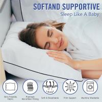 China Standard Size Cooling Pillows Set of 2 Memory Foam Filling for Back Stomach or Side Sleepers for sale