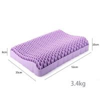 China 3.5kg Purple TPE Pressure Relief Gel Sleeping Pillow for a Comfortable Night's Sleep for sale