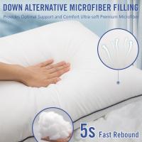China Standard Size Cooling Pillows Set of 2 Memory Foam Filling for Back Stomach or Side Sleepers for sale