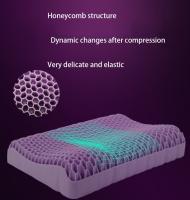 China 3.5kg Purple TPE Pressure Relief Gel Sleeping Pillow for a Comfortable Night's Sleep for sale