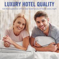 China Standard Size Cooling Pillows Set of 2 Memory Foam Filling for Back Stomach or Side Sleepers for sale