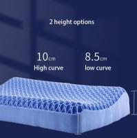China Custom 3D TPE Pressure Relief Gel Cooling Sleeping Pillow for Sale 3.5kg Rectangle for sale