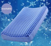 China Custom 3D TPE Pressure Relief Gel Cooling Sleeping Pillow for Sale 3.5kg Rectangle for sale