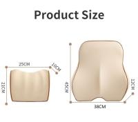 China Airplane Back Support Pillow Memory Foam Filling for Comfortable and Supportive Travel for sale