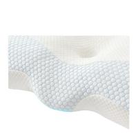 China Tencel Outer Cover Memory Foam Neck Pillow for Pain Relief and Orthopedic Support for sale
