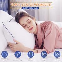 China Queen Size Set of 2 Cooling Hotel Bed Pillows for Healthy Sleep Deep Sleep Home Pillow Cushion for sale