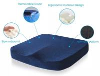 China 40*40*7cm Memory Foam Seat Cushion Ergonomic Hip Cushion for Car Office Household for sale