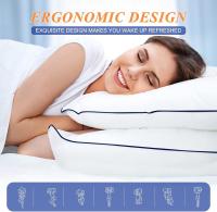 China Queen Size Set of 2 Cooling Hotel Bed Pillows for Healthy Sleep Deep Sleep Home Pillow Cushion for sale