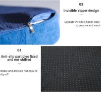 China 40*40*7cm Memory Foam Seat Cushion Ergonomic Hip Cushion for Car Office Household for sale